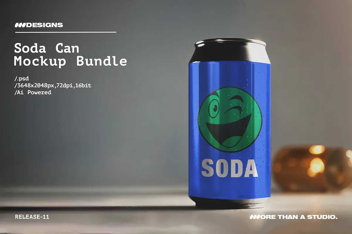 Soda Can Mockup – Free Download | FreeAssets